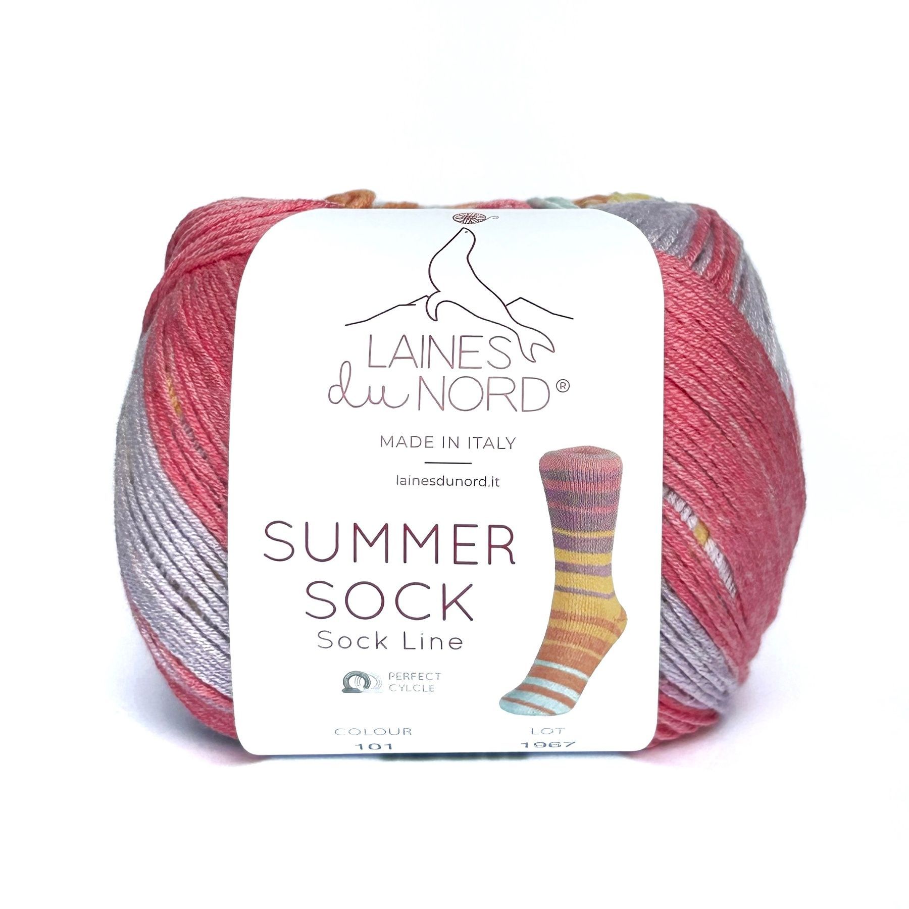 Шкарпеткова пряжа Laines du Nord SUMMER SOCK / Лейнс дю Норд САММЕР СОК ...